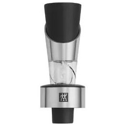 Dekanter Zwilling "Sommelier", silber (silberfarben), B:8cm H:4cm, Edelstahl, Karaffen, 18/10 Edelstahl, Rostfrei, für alle Weinflaschen, mit Stopfen
