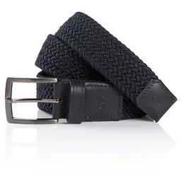 Flechtgürtel Tom Tailor "TTJAMIE", Damen, Gr. 95, blau, Materialmix, unifarben, Casual,Klassisch,Sportlich, Gürtel, 3,5 cm breiter Flechtgürtel, Casual Look, bis Gr. 120