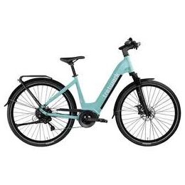 E-Bike Tretwerk "Amber" Gr. 48, grün (hellgrün), Elektrofahrräder, 48cm, 28 Zoll (71,12cm), E Bike Damen 28" Elektrofahrrad 155 - 185cm Hollandrad