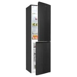 Exquisit Kühl-/Gefrierkombination "KGC250-85--040D", Energieeffizienz: D (A-G), silber (inoxlook, dunkel), Rechtsanschlag, wechselbar, Kühlschränke
