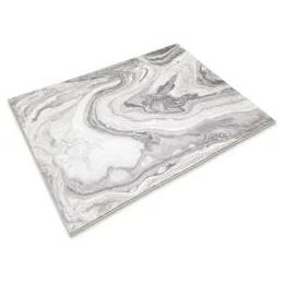 Badematte Wecon Home "Jani", grau (platin grau), H:5mm, Polyester, Badematten, Marmor Design, waschbar, rutschfest, schnell trocknend, Badteppich