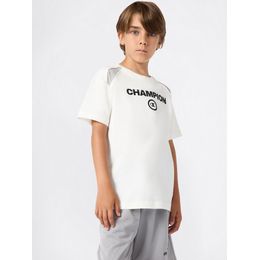 Champion Authentic Athletic Apparel T-Shirt Jungen Gr&ouml;&szlig;e 116 grau / schwarz / wei&szlig;