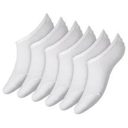 Füßlinge s.Oliver "essentials", Herren, Gr. 39-42, weiß, Baumwollmischung, unifarben, normal, Socken, mit rutschfester Silikonschicht
