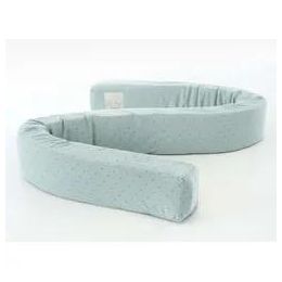 Träumeland Bettrolle TRÄUMELAND "Bettschlange Twister blau", blau, B:12cm H:12cm L:200cm, Bezug: 100% Baumwolle. Füllung: 100% Polyester, Bettwarenzubehör