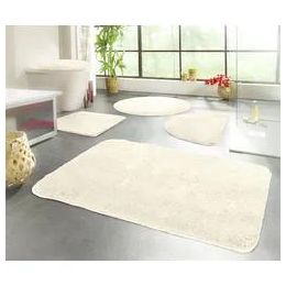 Badematte Kinzler "Chaozhou", beige (natur), H:20mm, Polyester, Badematten, Badteppich, Uni Farben, weich, als rechteckig, rund & Set erhältlich