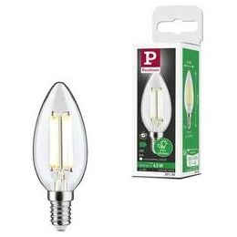 Paulmann LED-Leuchtmittel "Eco-Line Filament 230V LED Kerze E14 1er-Set 525lm 2,5W 4000K Klar", Energieeffizienz: A (A-G), transparent, L:9,8cm &Oslash;:3,5cm, Leuchtmittel