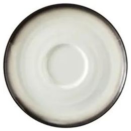 Untertasse Seltmann Weiden "Terra Corso", weiß (weiß, anthrazit, beige, grau), B:16,1cm H:1,8cm L:16,1cm T:16,1cm Ø:16,1cm, Porzellan, Speiseteller, Kombi-Untertasse groß 16,5 cm