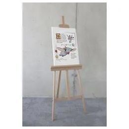 Leinwandbild Komar "Dumbo the Flying Elephant - Größe 40 x 60 cm", bunt (farbe rahmen: braun, farbe bild(er): bunt), B:40cm H:60cm T:2cm, Holz, Papier, Bilder, Keilrahmenbild mit Echtholzrahmen, Kinderzimmer