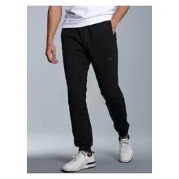 Sweathose TRIGEMA "TRIGEMA Sweathose", Herren, Gr. M, US-Größen, schwarz, 70% Baumwolle, 30% Polyester, Hosen
