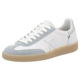 Sneaker Rieker "Rieker Sneaker Glattleder", Damen, Gr. 38, wei&szlig; (blau, wei&szlig;), Glattleder, Schuhe Sneaker