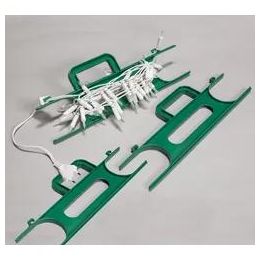 Küchenorganizer-Set Ruco, grün, B:13cm H:2cm L:39cm, Kunststoff, Küchenhelfer-Sets, Aufroller für Lichterketten, Kunststoff
