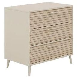 Wickelkommode Paidi "EEFJE in Beige, 3 Schubladen mit Soft-Close, verschiedene Ausführungen", beige (cashmere, beige, groovy, oak, cashmere, beige), B:95cm H:93cm T:57cm, Spanplatte, Wickelkommoden, langlebige Kommode, geprüfte Sicherheit, Wickeltisch aus Holz