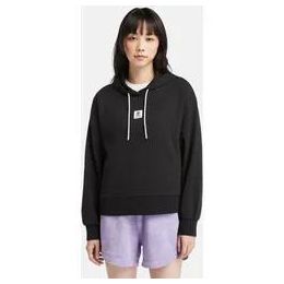 Kapuzensweatshirt Timberland "STACK LOGO Loop Back Hoodie", Damen, Gr. XL, schwarz, Obermaterial: 80% Baumwolle, 20% Polyester. Futter: 100% Baumwolle, Sweatshirts
