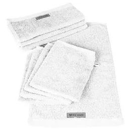 Handtuch Set Ross "Sinfonie", weiß, 8 Stk., Frottier, Obermaterial: 100% Baumwolle, Handtuch-Sets, beinhaltet Gästetücher und Waschhandschuhe