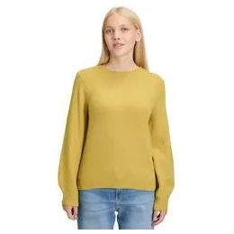Strickpullover Cartoon "Cartoon Damen Strickpullover mit Rundhalsausschnitt", Damen, Gr. 36, gold (burnished gold), Obermaterial: 60% Polyacryl, 30% Polyamid, 8% Wolle, 2% Elasthan., Modisch, figurumspielend normal, Rundhals, Pullover