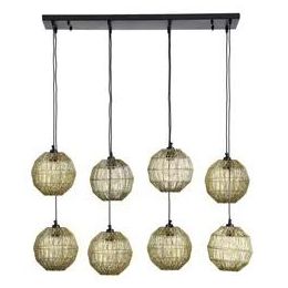 Globo LIGHTING Hängeleuchte "HERMI II", altmessing, 1 Stk., Leuchten, Pendelleuchte / Wohnbereich / altmessing / Metallgeflecht / Kugeln