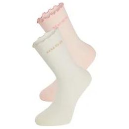 Basicsocken HUGO UNDERWEAR "2P RS LETTUCE CC W", Herren, Gr. 39-42, rosa (light, pastel pink 688), Baumwollmischung, normal, Socken, Bund leicht gekräuselt