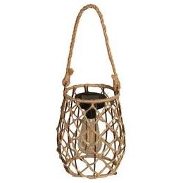 Außen-Tischleuchte Luxform "Solar-Tischlampe - Sardegna - LED - 15 Lumen", beige (natural rope), 1 Stk., Leuchten, Solarbetrieben
