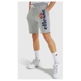 Sweatshorts Ellesse "BOSSINI FLEECE SHORT", Herren, Gr. S, N-Gr, grau marl, Obermaterial: 80% Baumwolle, 20% Polyester, Basic schmal kurz, Hosen