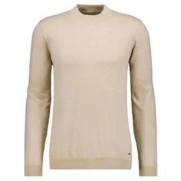 Rundhalspullover Ragman, Herren, Gr. 52, beige, melange, 820, 95% Baumwolle 5% Kaschmir, hoch geschlossener Ausschnitt, Pullover
