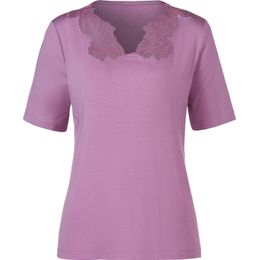 CRÉATION L Damen Spitzenshirt in Viskose-Qualität orchidee Größe 40