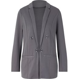 CR&Eacute;ATION L Damen Blazer mit Schmuckkn&ouml;pfen anthrazit Gr&ouml;&szlig;e 40
