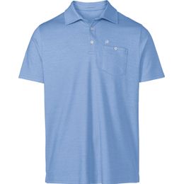 Marco Donati Herren Kurzarmshirt himmelblau-meliert Größe 44/46