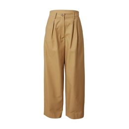 Modstr&ouml;m Modstr&ouml;m Pleat-Front Pants 'Tore' female Beige size XS