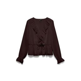 Véro Moda VERO MODA Bluse 'VMDORA' Damen Größe L dunkelbraun