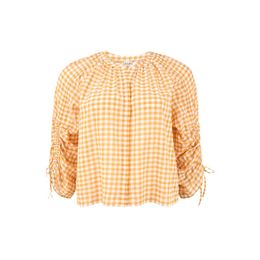 GAP Bluse Damen Gr&ouml;&szlig;e M goldgelb / wei&szlig;