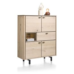 Henders & Hazel Livada Highboard Wildeiche Furnier/Metallgestell 115x140 cm