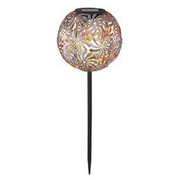 Globo lighting Solarleuchte "SOLARLEUCHTE METALL SILBERGRAU, 1XLED" in gray | Gr.: onesize