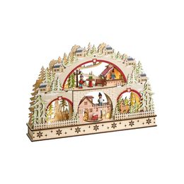 Beliani Dekofigur SELURA in Braun/Bunt - (W) 45 x (H) 30 x (L) 8 cm | Gr.: onesize