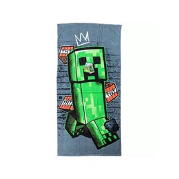 Minecraft Metro Art Creeper Badetuch, Strandtuch 70x140cm 100% Baumwolle | Gr.: onesize