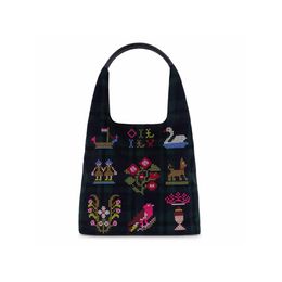 Oilily Marken Cross Stitch Hendrikje Schultertasche 30 cm in night sky | Gr.: onesize
