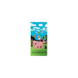 Minecraft Badetuch 70x140cm &ndash; Piggy Ride Strandtuch | Gr.: onesize