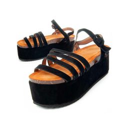 Montevita Sandalen Plateau-Andalita9 in Schwarz | Gr.: 41
