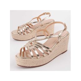 Montevita Sandalen Keilsandalen Sparta Salia6 Gold in Golden | Gr.: 36