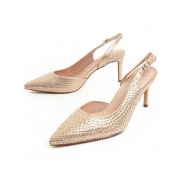 Montevita Pumps Heel Shoe Festshoe3 Gold in Golden | Gr.: 38