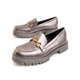 Montevita Mokassins Plateau-Macca3 in Grau | Gr.: 39