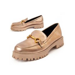 Montevita Mokassins Plateau-Macca3 in Golden | Gr.: 39