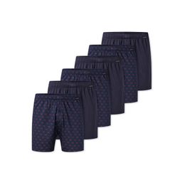 Schiesser Boxershorts Single Jersey in Dunkelblau | Gr.: XXL