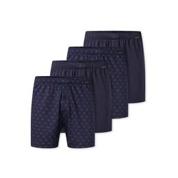 Schiesser Boxershorts Single Jersey in Dunkelblau | Gr.: XL