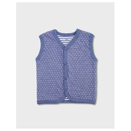 OrganicEra Baby-Weste in Indigo Melange | Gr.: 6-12 Monate