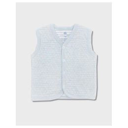 OrganicEra Baby-Weste in Aqua Melange | Gr.: 0-3 MONATE