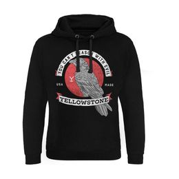 Yellowstone Hoodie in Schwarz | Gr.: XL
