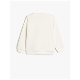 KOTON Sweatshirt in Ekru | Gr.: 7-8 Jahre