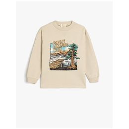 KOTON Sweatshirt in Beige | Gr.: 5-6 Jahre