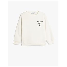 KOTON Sweatshirt in Ekru | Gr.: 4-6 Jahre