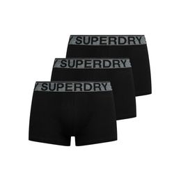 Superdry Boxershort 3er Pack in Schwarz/Grau | Gr.: XL